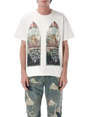 WHO DECIDES WAR Graphic T-shirt - Cloud