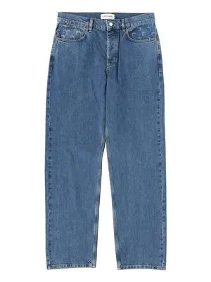 MARINE SERRE Moon-print Straight-leg Jeans - Blue