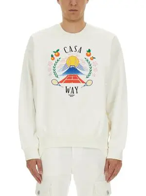 Casablanca CASABLANCA "Casa Way Mountain" Embroidered Sweatshirt Multicolour