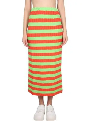 Sunnei Striped Midi Skirt - Multicolour