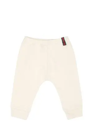 Gucci Mini Ribbon-detail Cotton Trousers - Multicolour