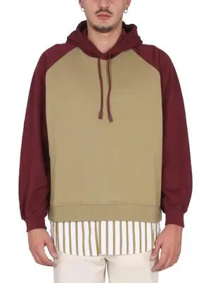Sunnei Drawstring Hooded Sweatshirt - Multicolour