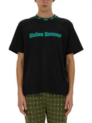 WALES BONNER Classic Regular Fit Cotton T-shirt - Black