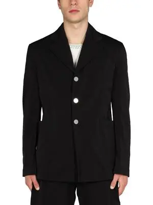 Bottega Veneta Single Breasted Long Sleeved Blazer - Black