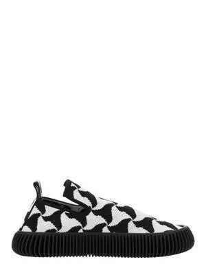 Bottega Veneta Knit Slip-on Sneakers - Black