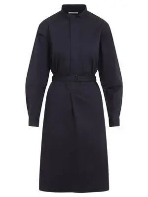 LEMAIRE Cotton Midi Dress - Blue