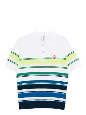Casablanca Short Sleeve Striped Button-up T-shirt - Multicolour