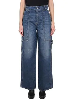 Stella McCartney STELLA MCCARTNEY Workwear Wide-Leg Denim Cargo Jeans Blue
