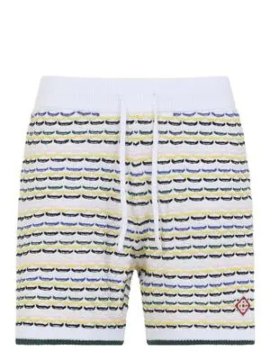 Casablanca Tuck Stitch Shorts - Multicolour