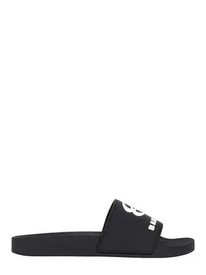 Balenciaga BALENCIAGA Logo Slide Sandals Black