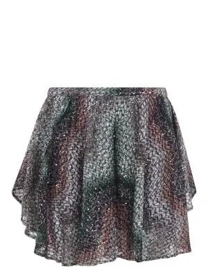 Missoni Metallic Knit Mini Skirt - Multicolour