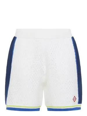 CASABLANCA CASABLANCA White Knit Mini Shorts