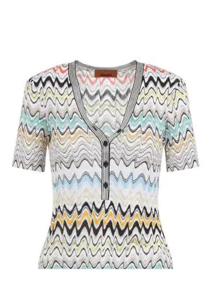Missoni Multicolor V-neck Knit Pullover - Multicolour