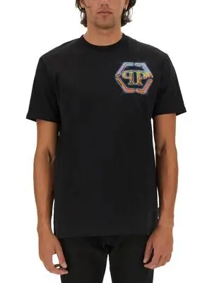 Philipp Plein Cotton Jersey Logo T-shirt - Black