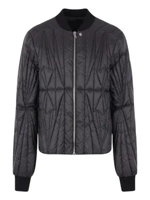 Moncler Geocamo Flight Down Jacket In Nylon - Black