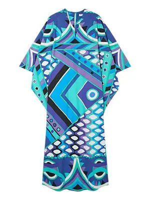 Emilio Pucci V-neck Tie Detail Top - Blu