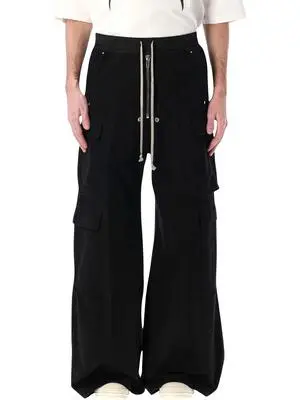 Rick Owens Double Cargo Jumbo Belas Trousers - Black