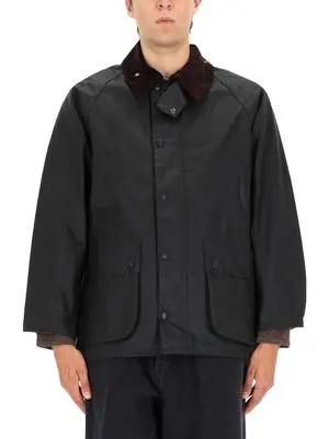 Barbour BARBOUR Waxed Bedale Jacket With Corduroy Collar Multicolour