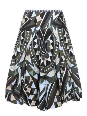Emilio Pucci Printed Silk Midi Skirt - Multicolour