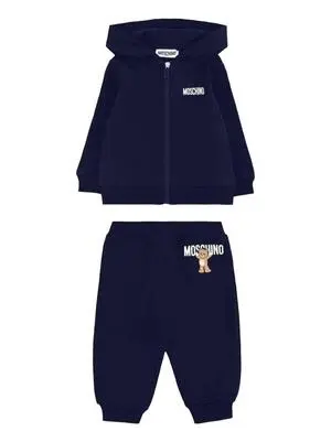 Moschino Mini Bear Logo Jumpsuit - Blue