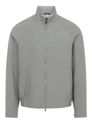Brunello Cucinelli Zip-up Stand Collar Jacket - Kaki