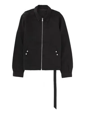 Rick Owens Cotton Zip-front Jacket - Black