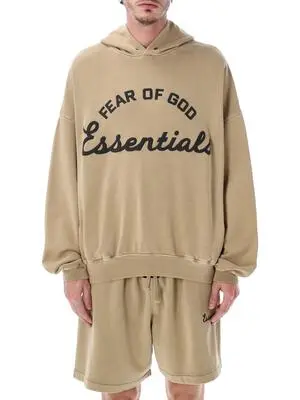 Fear Of God Oversized Graphic Hoodie - Faded Dune