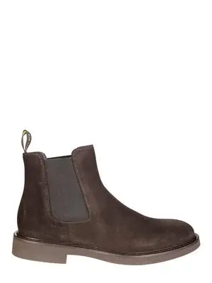 DOUCAL'S Suede Chelsea Ankle Boots - Marrone