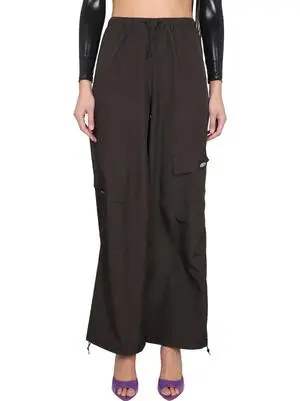 NOT AFTER TEN Mini Elastic Waistband Cargo Pants - Black