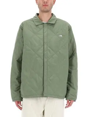 The North Face THE NORTH FACE Quilted Zip Front Jacket Green