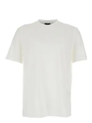 Emporio Armani Logo Cotton T-shirt For - White