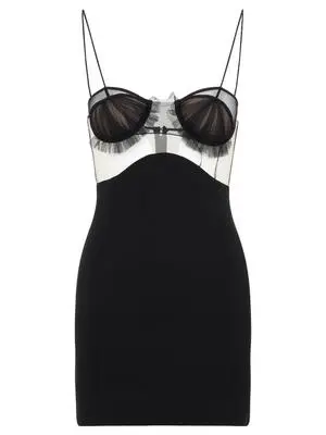 NENSI DOJAKA Explosive Flower" Bra Dress - Black