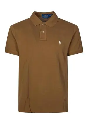 Polo Ralph Lauren Slim Fit Polo Shirt Ss26 - Marrone