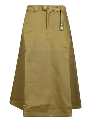 The North Face Twill Mini Skirt With Belted Waist - Marrone