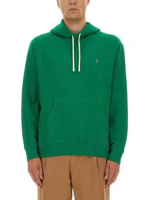 Polo Ralph Lauren POLO RALPH LAUREN Classic Hoodie With Drawstring Hood Green