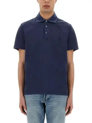 FAY Classic Polo T-shirt - Blue