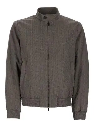 Emporio Armani Zip-up Blouson Jacket - Grey