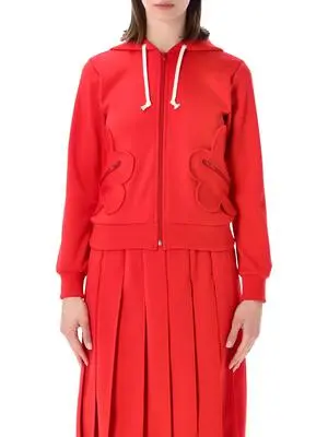 Comme Des Garçons Satin Balloon Mini Dress - Red