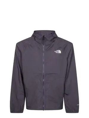 The North Face Checked Hooded Windbreaker Jacket - Blu