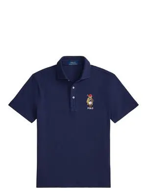 Ralph Lauren Embroidered Bear Polo Shirt - Navy