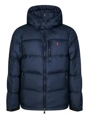 Polo Ralph Lauren Puffer Bomber Jacket With Hood - Blu