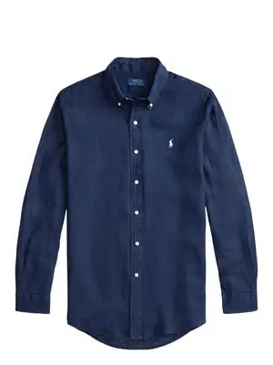 Polo Ralph Lauren Polo Ralph Lauren Custom-Fit Button-Down Long Sleeve Shirt - Size M Blu