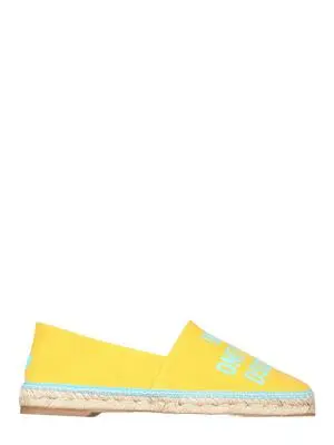 Dsquared2 Organic Canvas Espadrilles With Rope Sole - Yellow