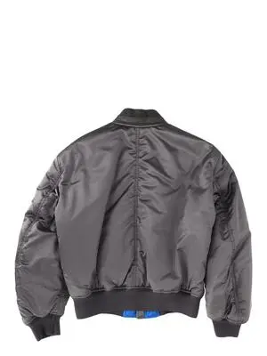 TOM FORD Satin Bomber Jacket - Grey