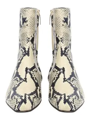 Khaite Colt Snake-effect Leather Ankle Boots - Multicolour