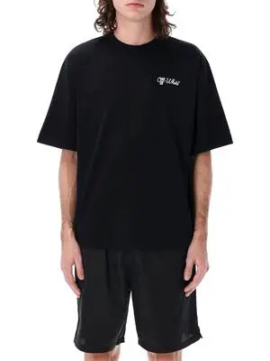 Off-White Oversized Script T-shirt Skate Fit Large - Black