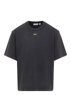 Off-White Fallen Angel Skate Cotton T-shirt - Black