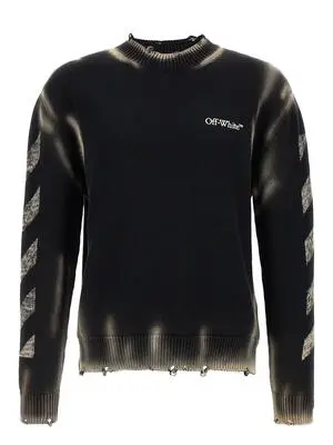Off-White Diagonal Arrows Corrosion Pullover - Black