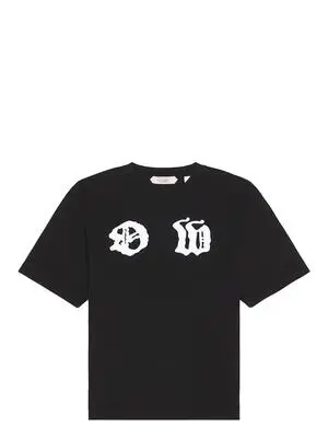 Off-White Paintthece Arrow Skate Mini Short Sleeve Tee - Black