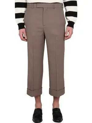 Gucci Textured Gabardine Trousers - Multicolour